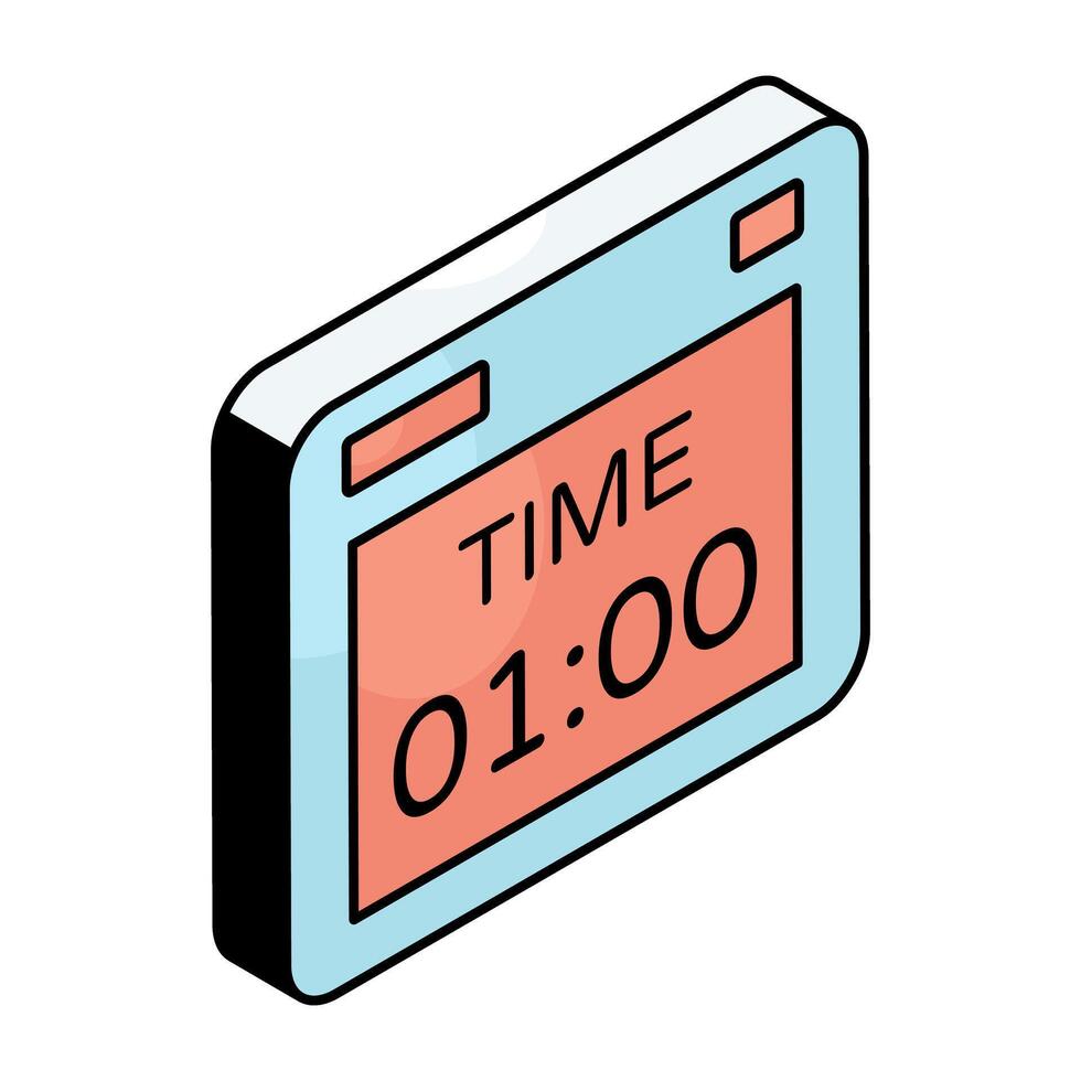 Editable design icon of digital timer 51307713 Vector Art at Vecteezy
