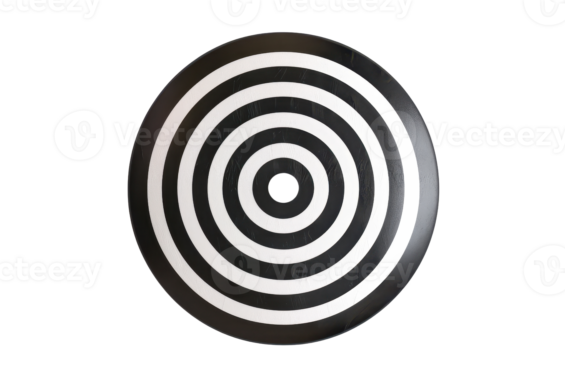 Black and white concentric circle pattern forming a hypnotic target ...