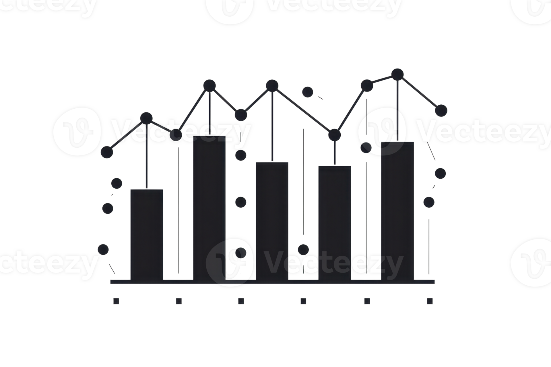 Graphical Representation Of Bar Chart With Line Graph Overlay