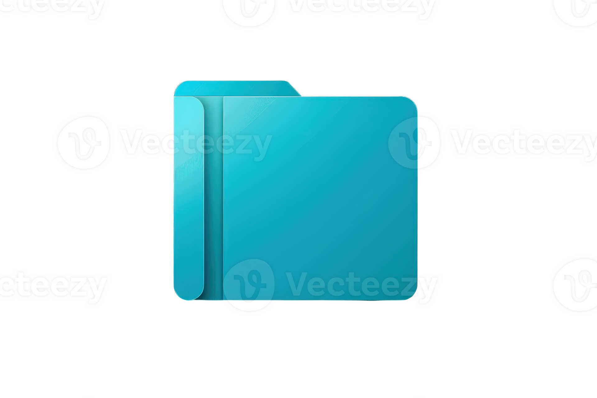 A digital illustration of a blue folder icon representing file storage and organization. Ideal ...