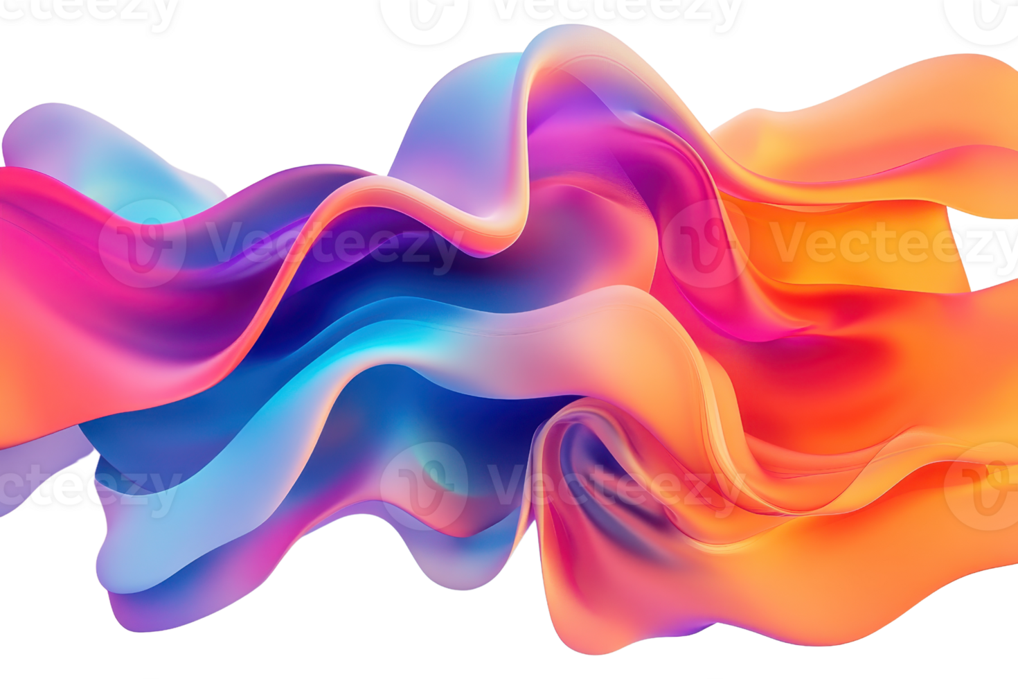 Abstract Colorful Gradient Waves Forming A Dynamic And Flowing Pattern Vibrant And Fluid