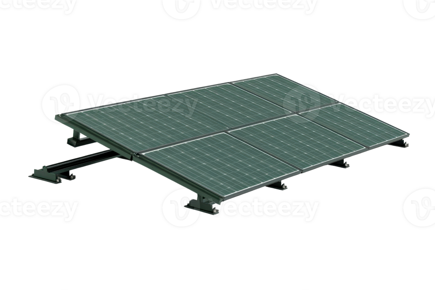 High-quality solar panel array on a mounting structure for renewable ...