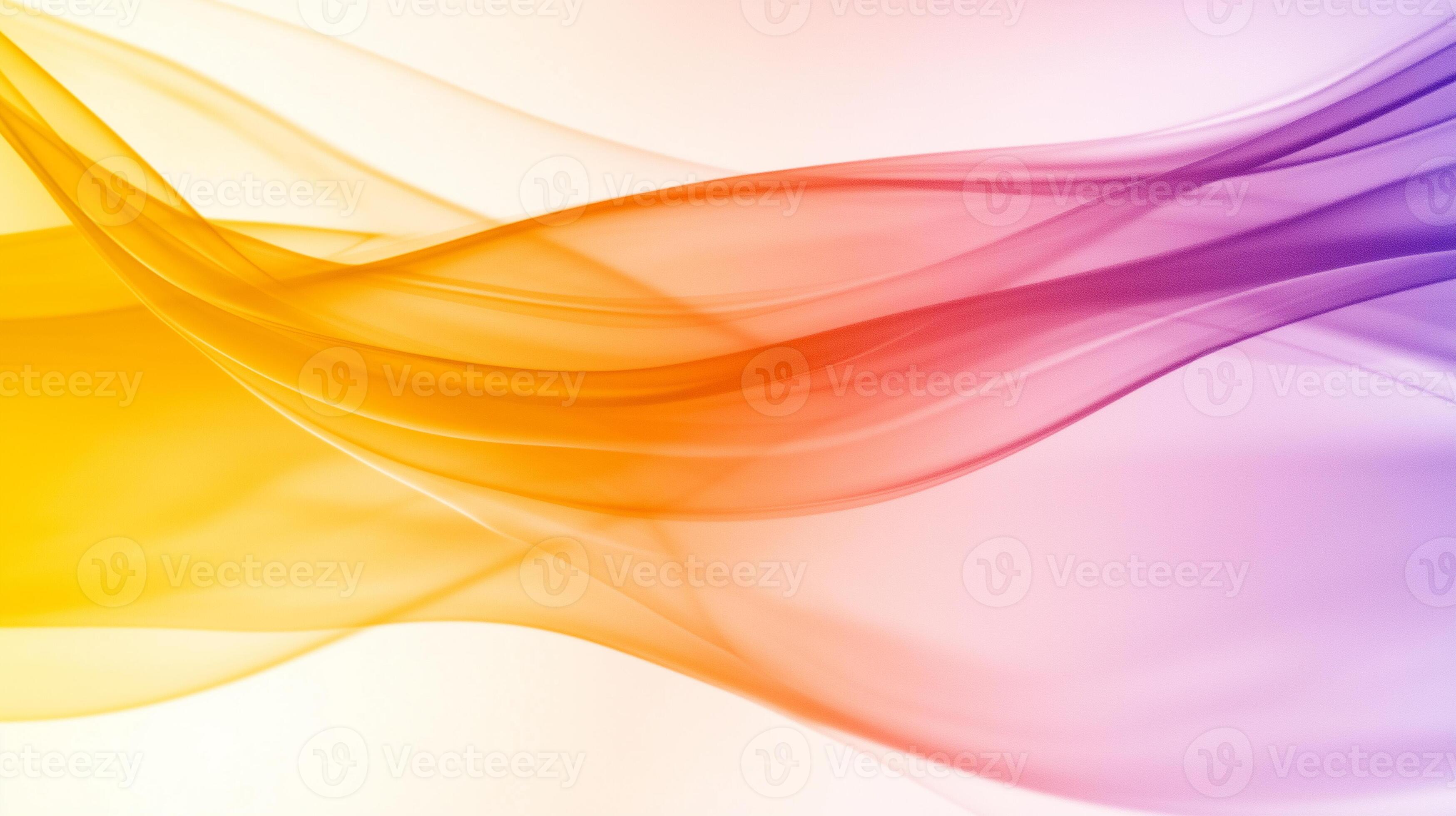 Soft, flowing waves of vibrant colors blend seamlessly, creating serene and dynamic abstract ...