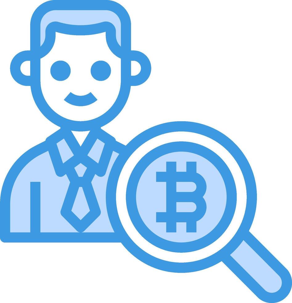 Bitcoin search icon 51404330 Vector Art at Vecteezy