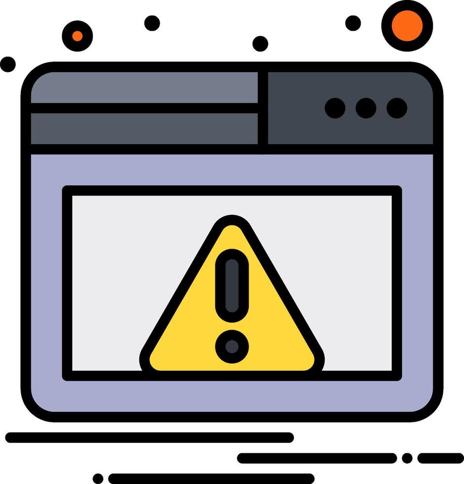 A computer screen with a warning sign on it 51414259 Vector Art at Vecteezy