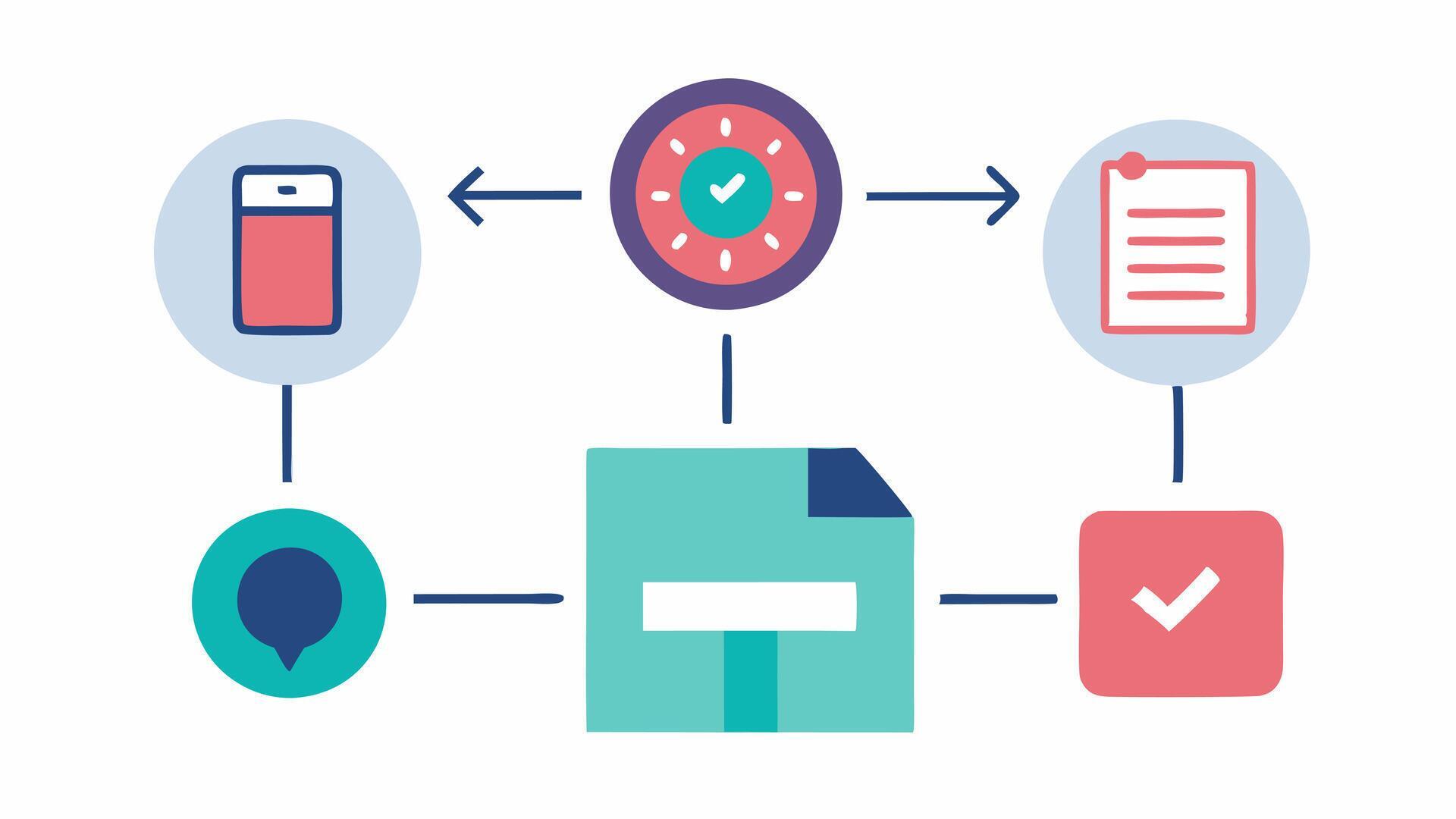 Workflow Diagram A simplified infographicstyle illustration that ...