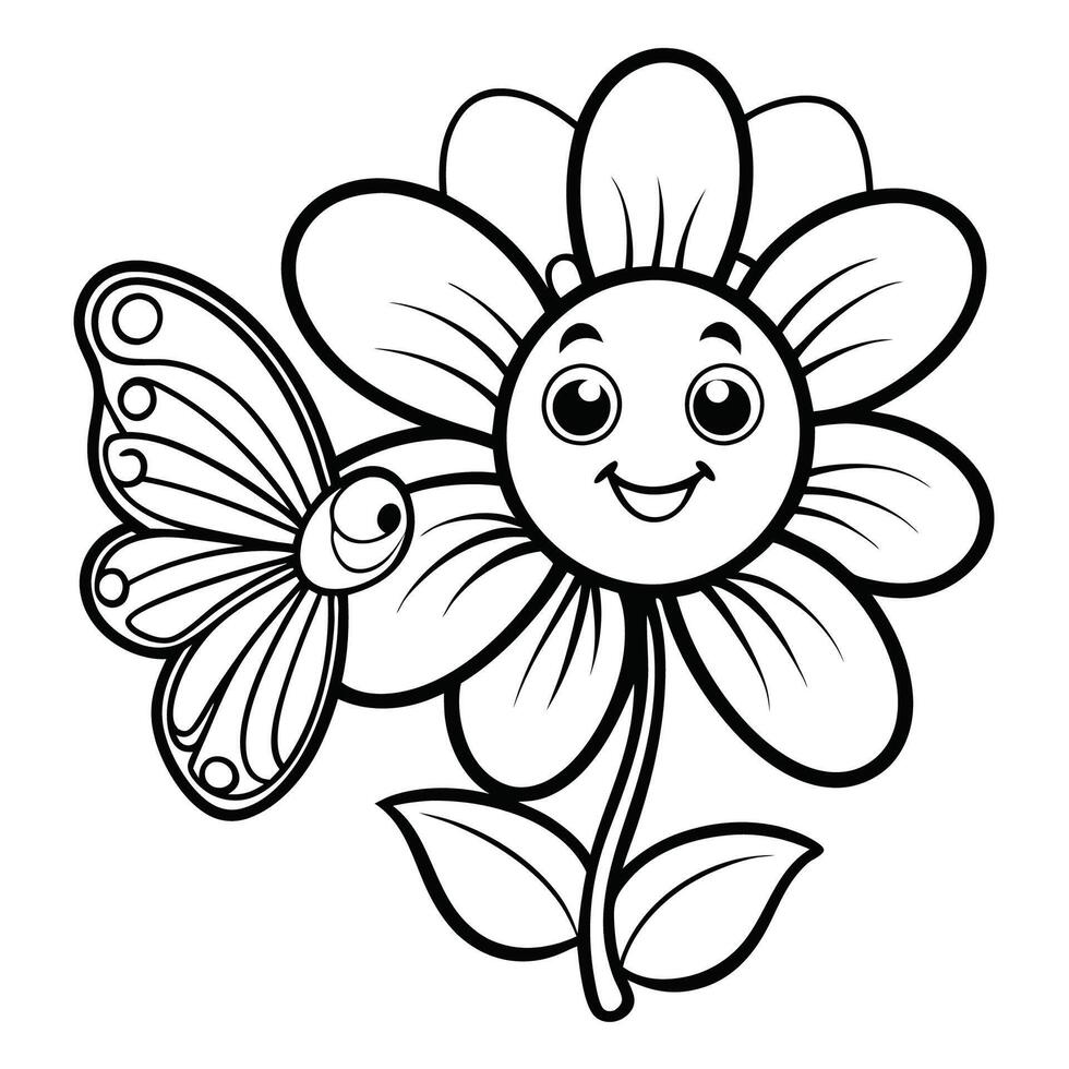 butterfly coloring pages easy