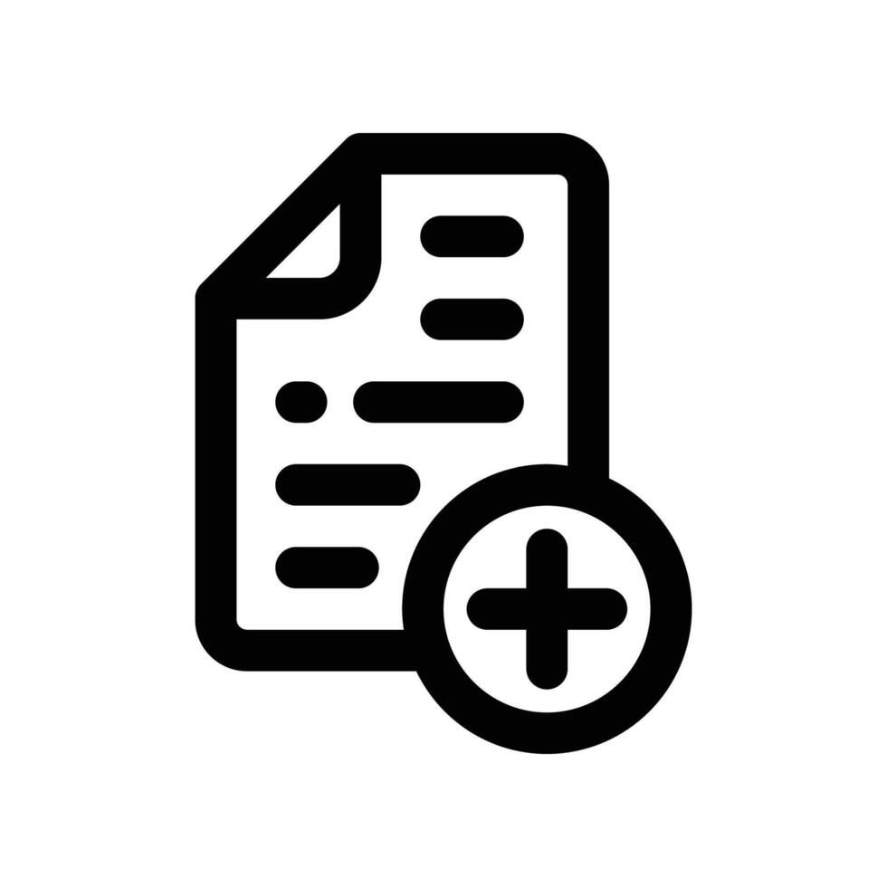 new file icon. line icon for your website, mobile, presentation, and ...
