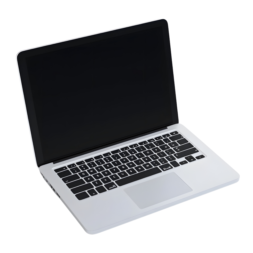 A high-resolution 3D laptop rendering emphasizing its sleek and ...