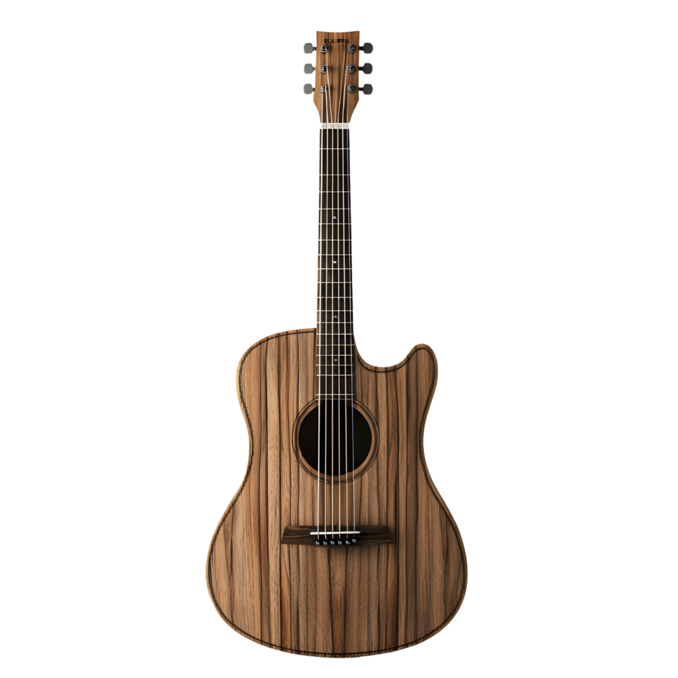 A 3d guitar rendered with sleek curves and intricate details on a clear background 51442916 PNG