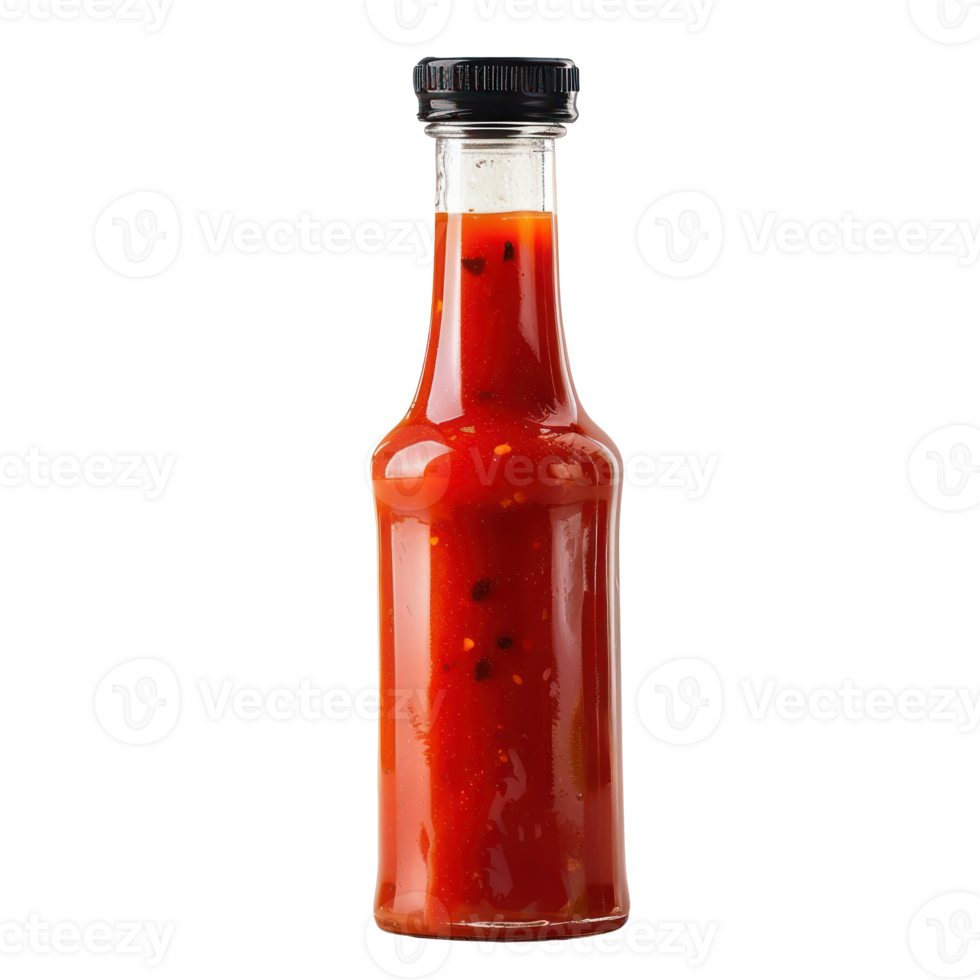 Spicy Hot Sauce Bottle Isolate On Transparency Background 51453063 Png