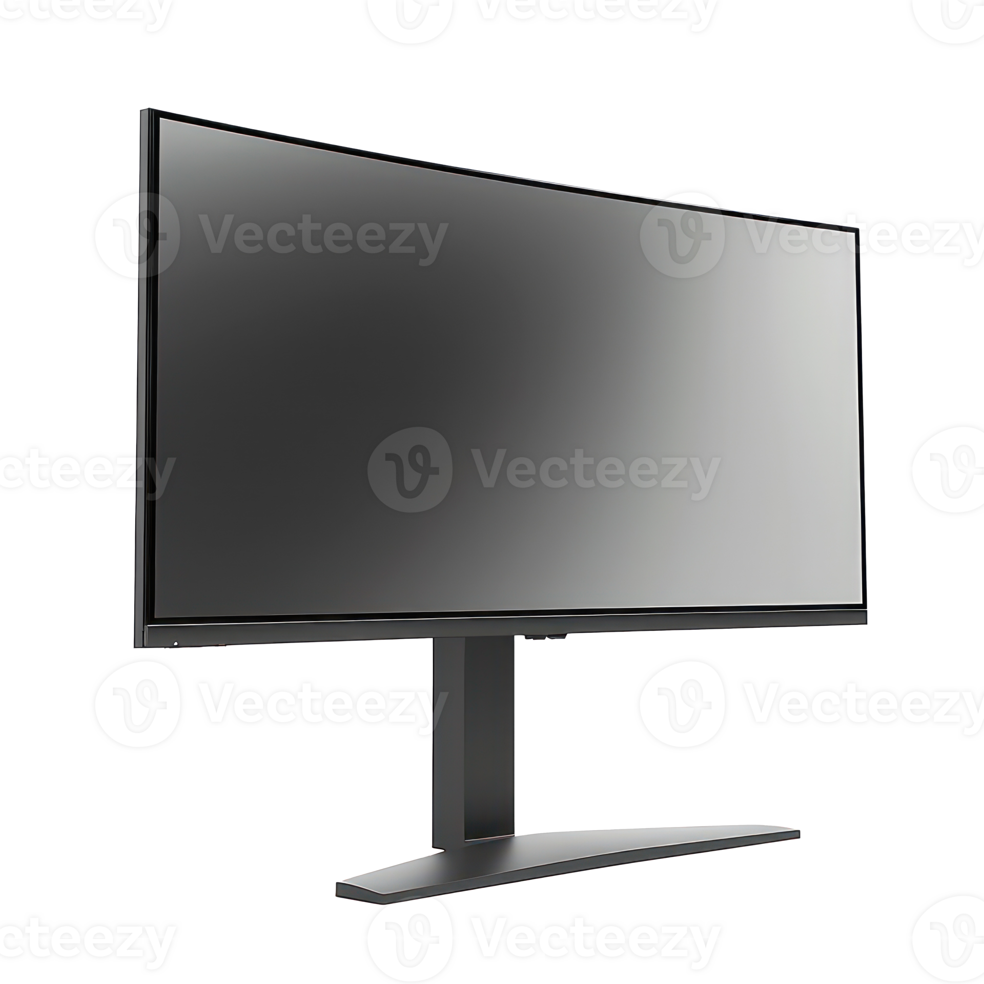 Monitor Side View Full Body Isolate On Transparency Background 51453109 Png