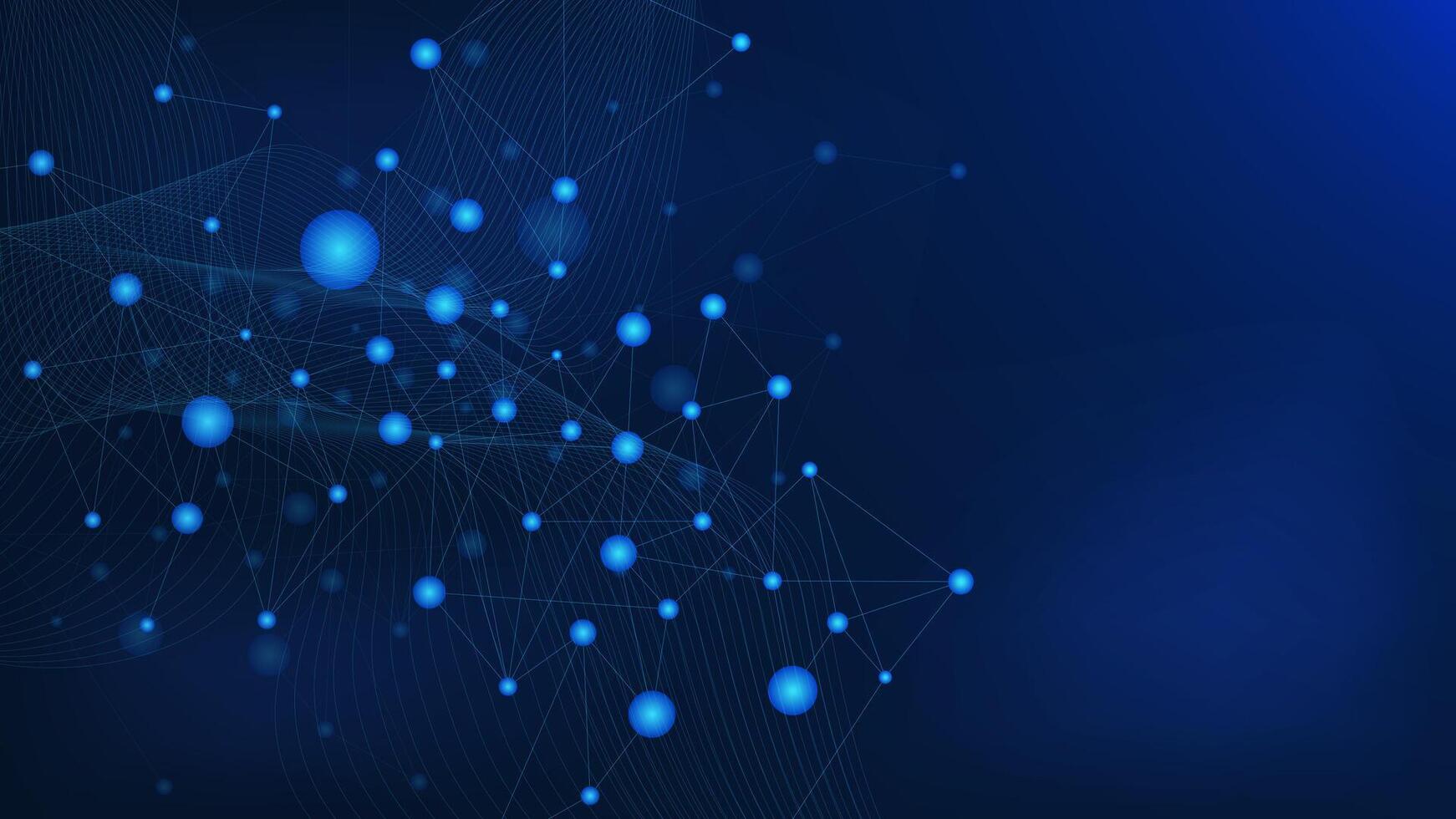 Molecules Structure Dna Helix Or Atom Visualization With Connecting