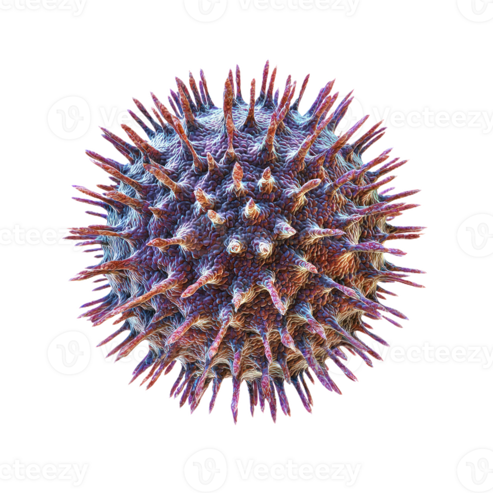 Refined Virus Particle with Magnified Detail Isolate transparency ... Refined Virus Particle with Magnified Detail Isolate transparency ...