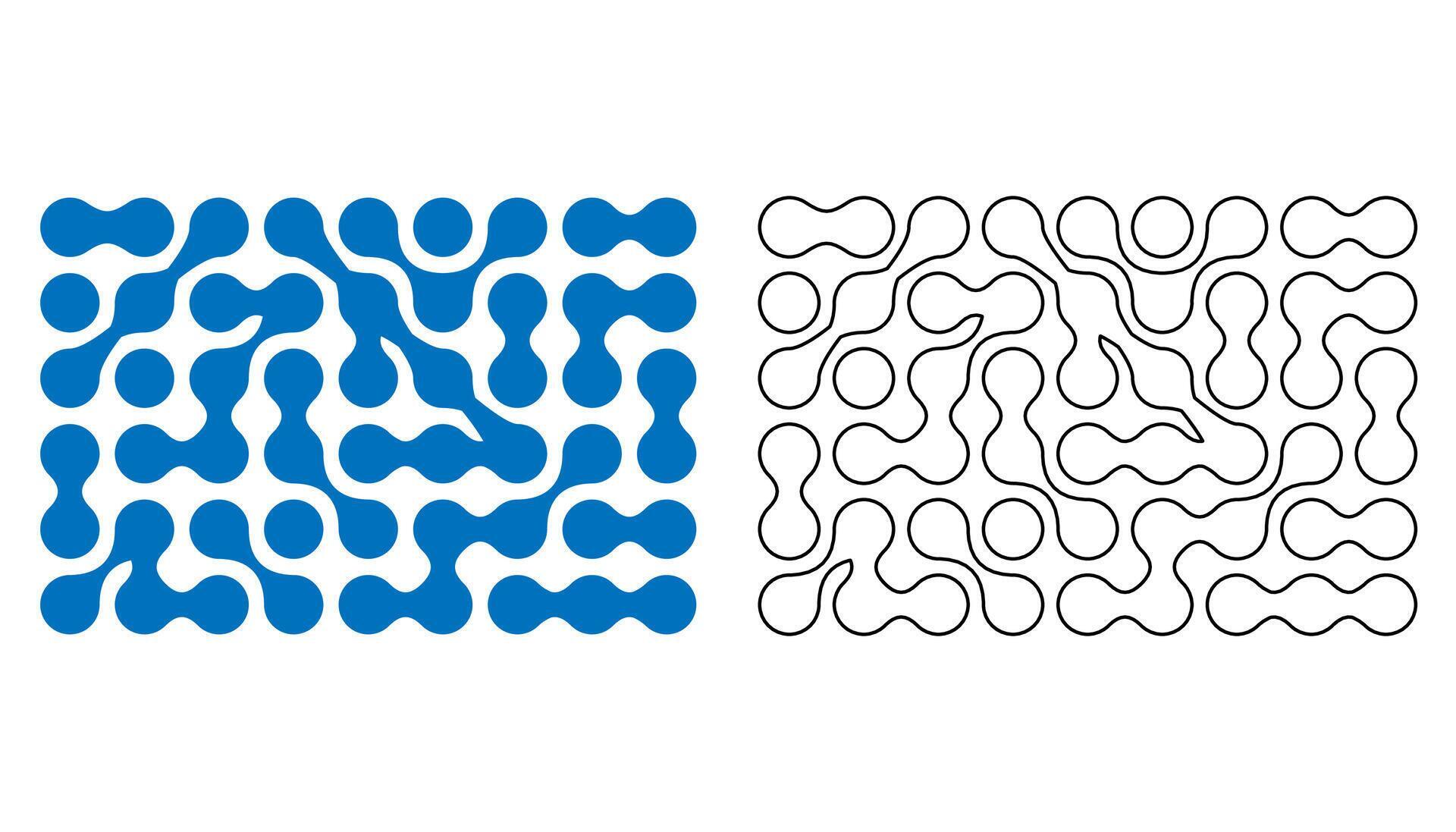 Metaball Pattern Abstract Point Movement Connected Round Blobs Transition Metaballs Connected