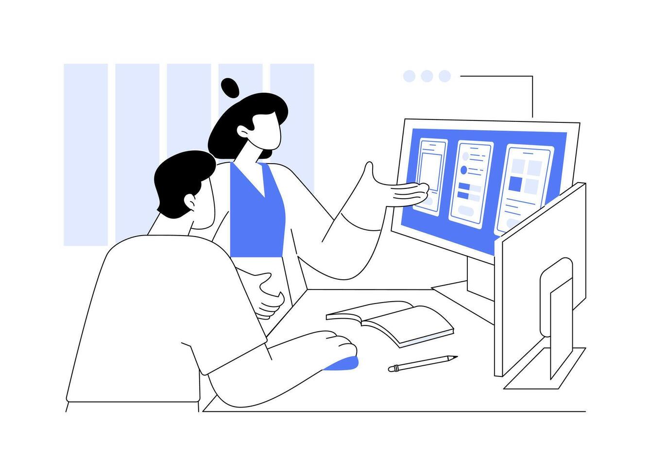 Ui Ux Design Software Isolated Cartoon Illustrations 51495435 Vector