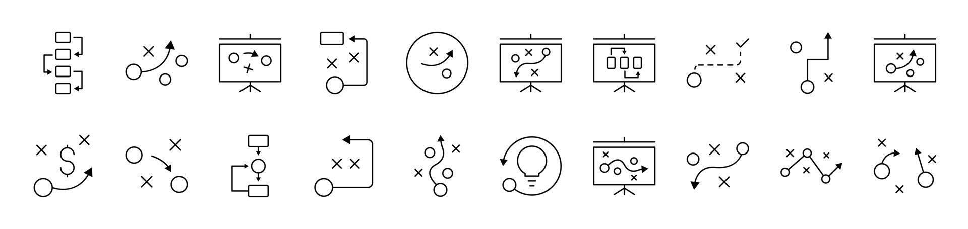 Algorithm, Scheme and Infographics Related Image Collection. Editable ...