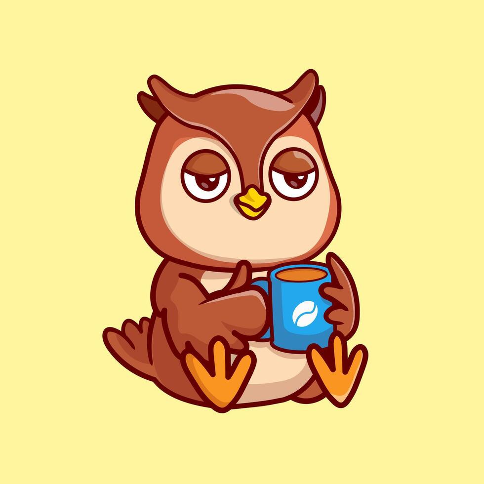 Cute Sleepy Owl Drinking Coffee Cartoon 51532135 Vector Art at Vecteezy Cute Sleepy Owl Drinking Coffee Cartoon 51532135 Vector Art at Vecteezy