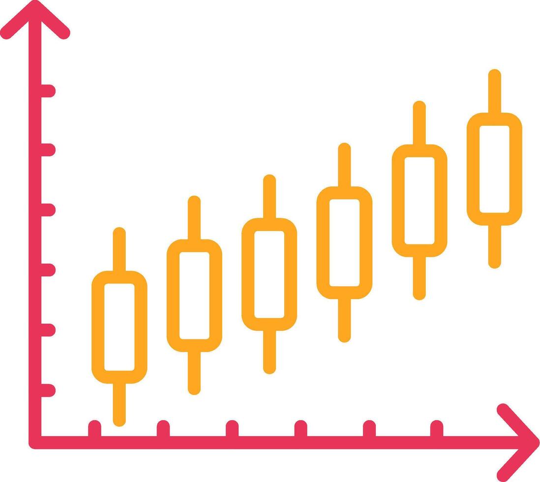Escalating Bar Graph Line Two Color Icon 51549122 Vector Art At Vecteezy