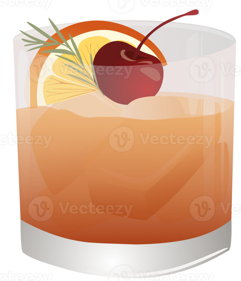 Old Fashioned Cocktail Orange Cocktail Element 51556268 Png