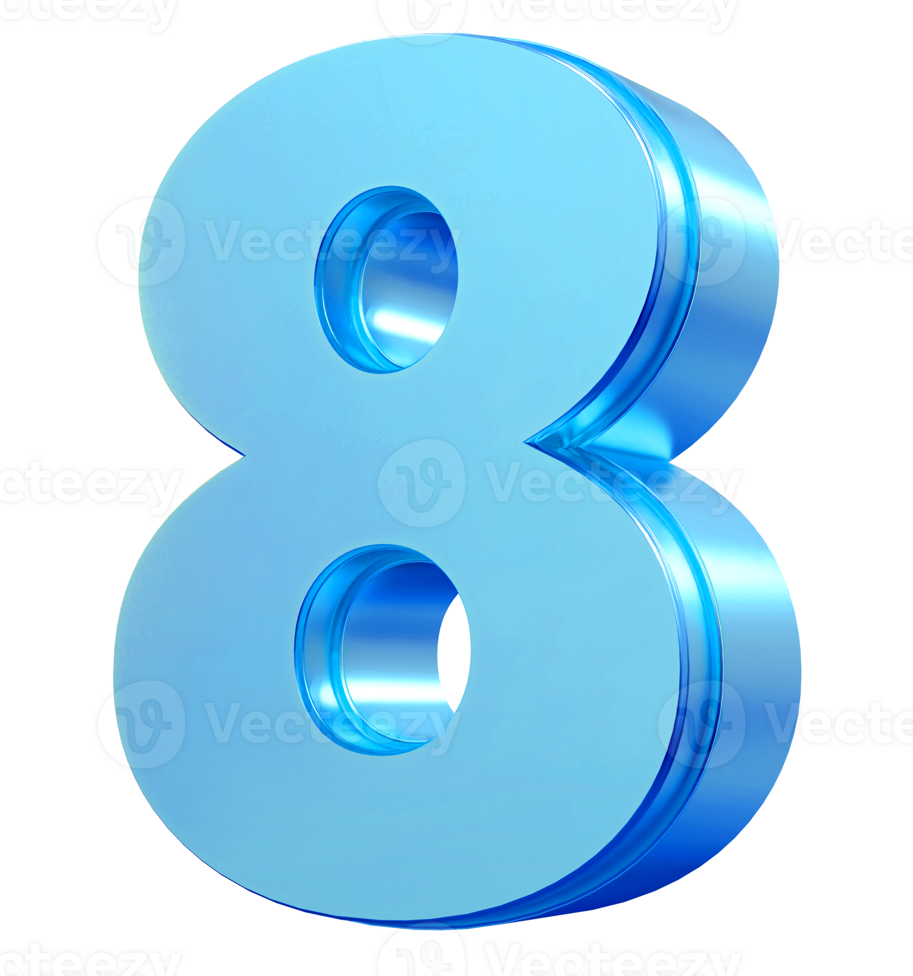 Blue Number 8 51568772 PNG