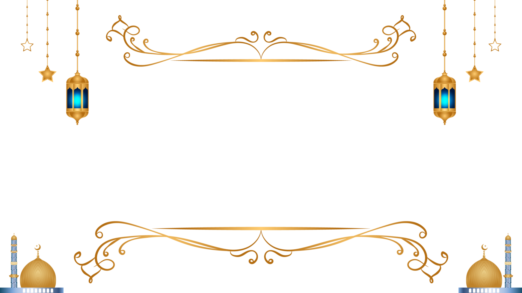 Golden islamic frame with lantern ramadan kareem arabic border flyer ... Golden islamic frame with lantern ramadan kareem arabic border flyer ...
