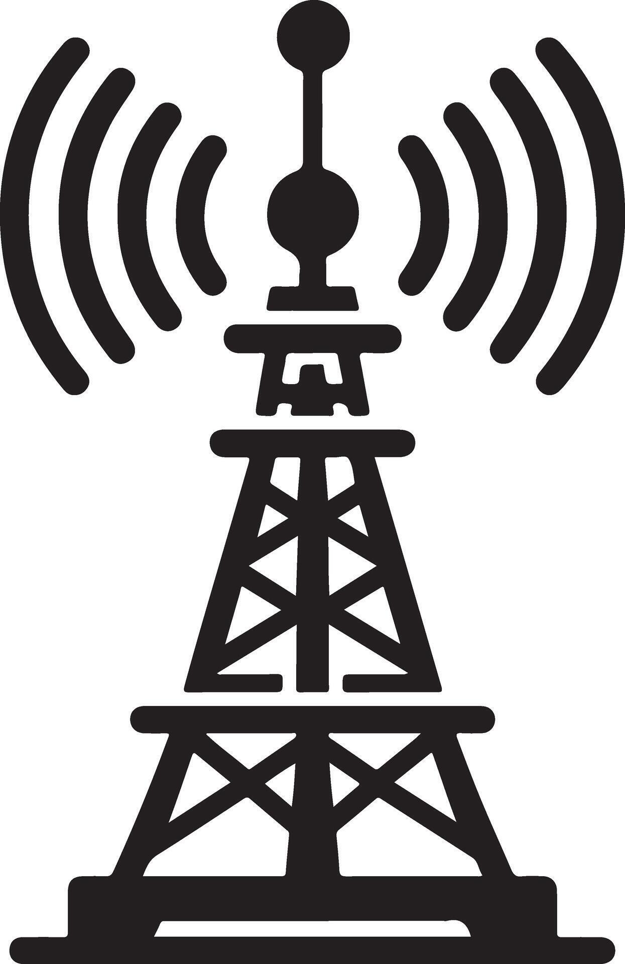 Antenna tower transmitting signal icon. Radio tower icon 51572447 Vector Art at Vecteezy