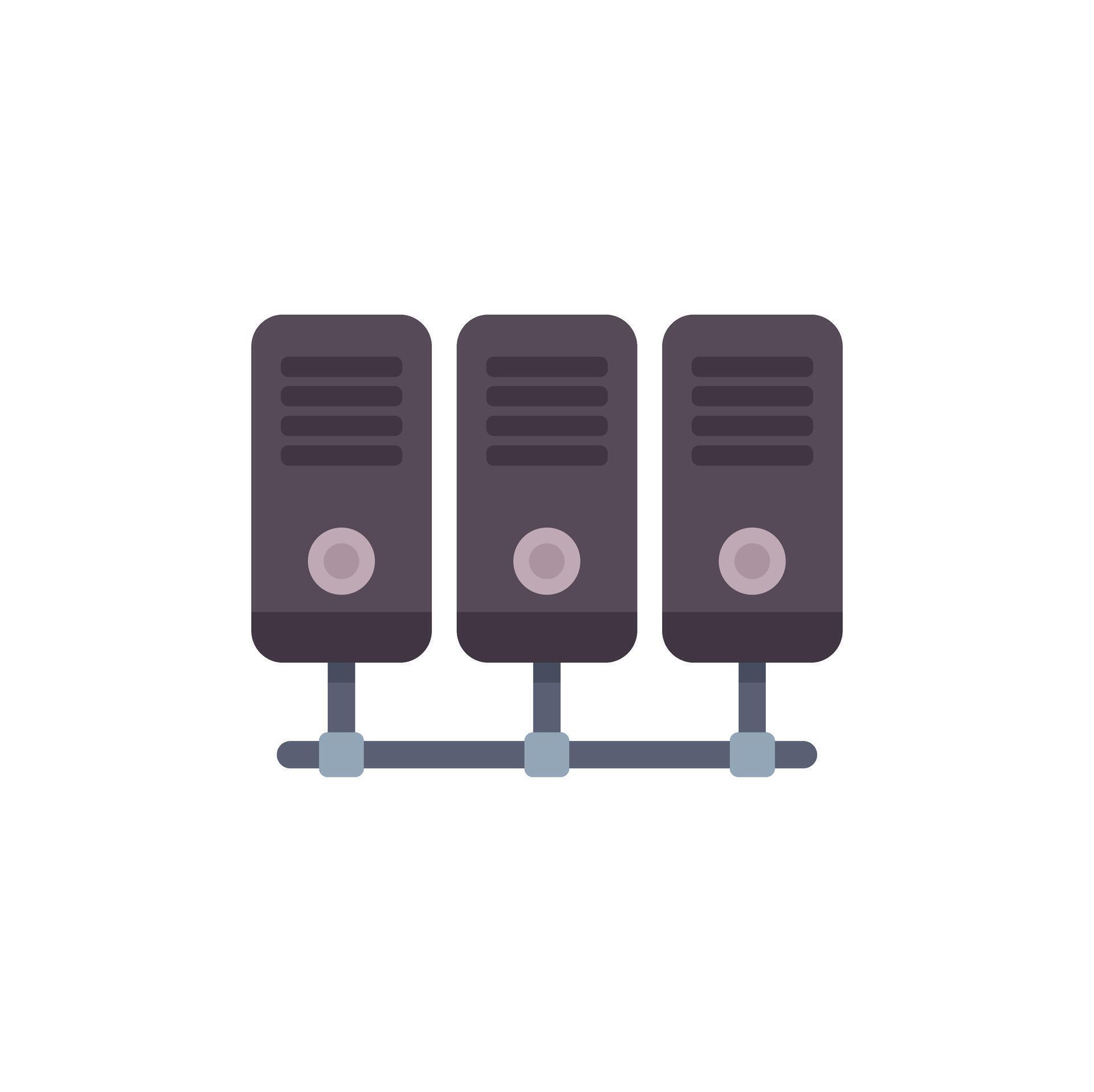 Server Rack Icon Showing Data Storage Network Connection 51573803