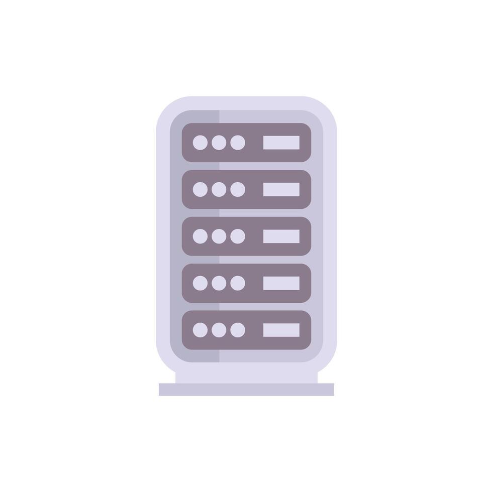 Server Rack Storing Data In Data Center Flat Icon 51573805 Vector Art At Vecteezy