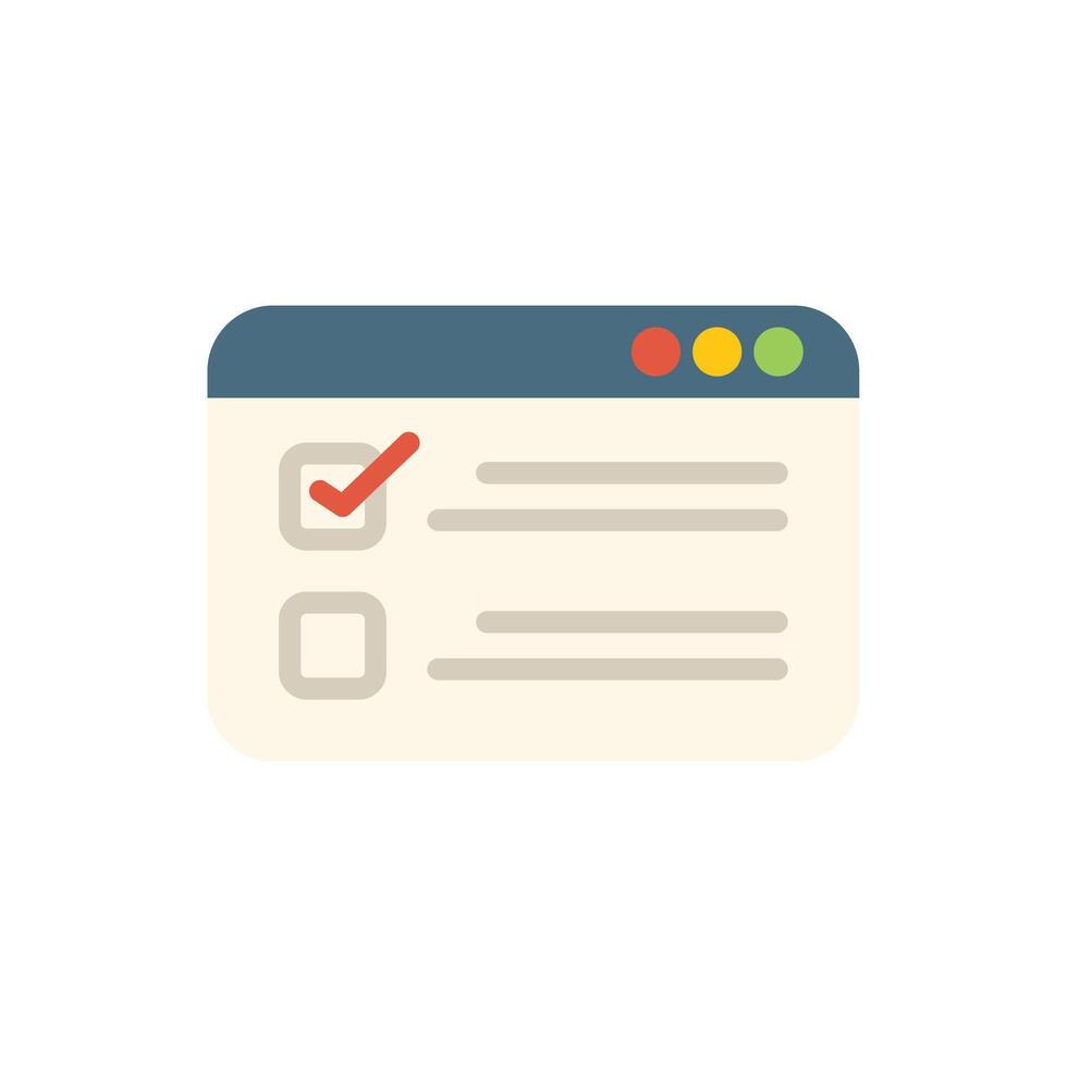 Online survey form with checkboxes being filled out on computer screen 51574192 Vector Art at ...