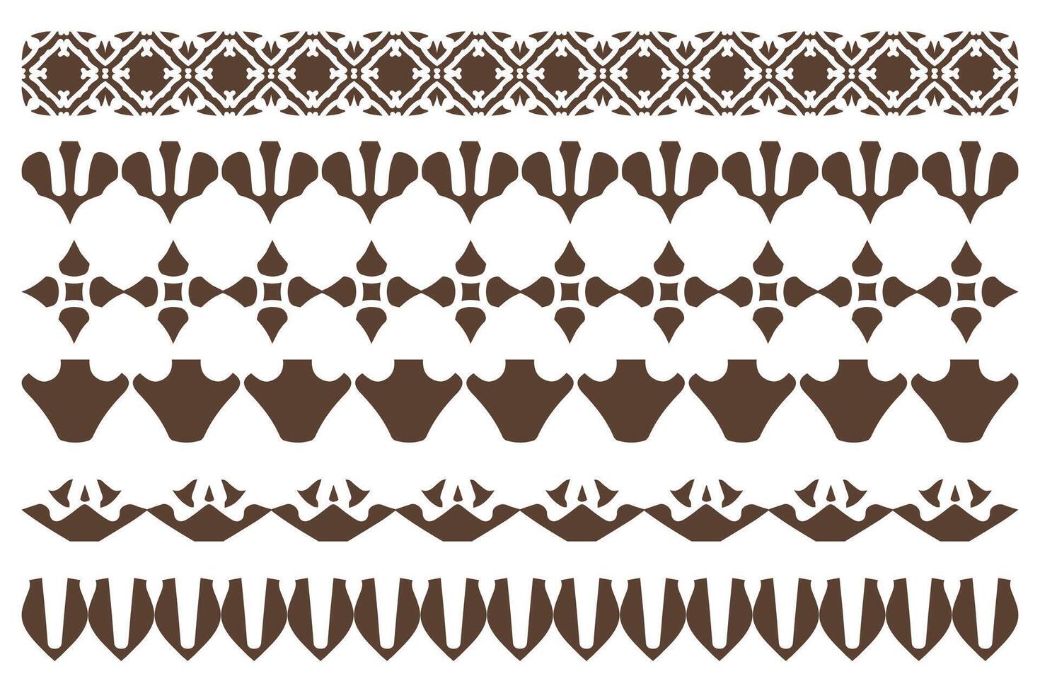 Decorative Border Pattern Elements In Brown 51580106 Vector Art At Vecteezy