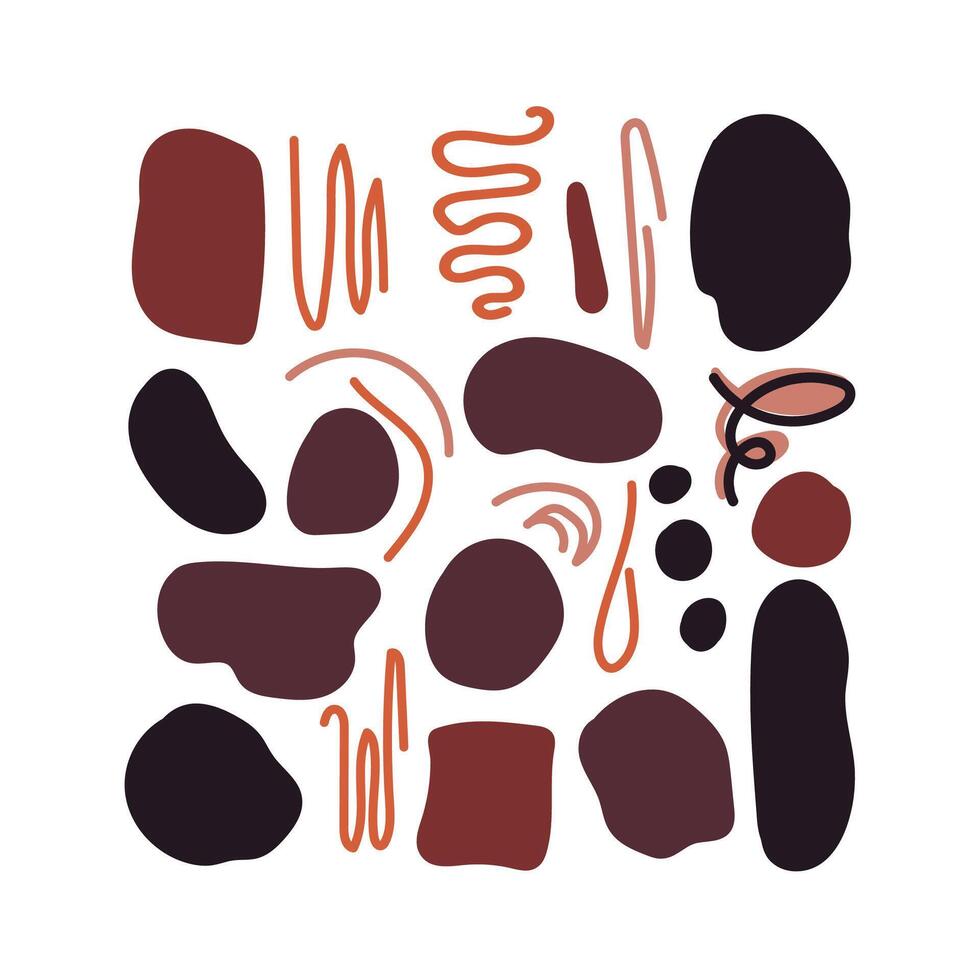 Set of blob shapes and lines. illustration. 51583824 Vector Art at Vecteezy