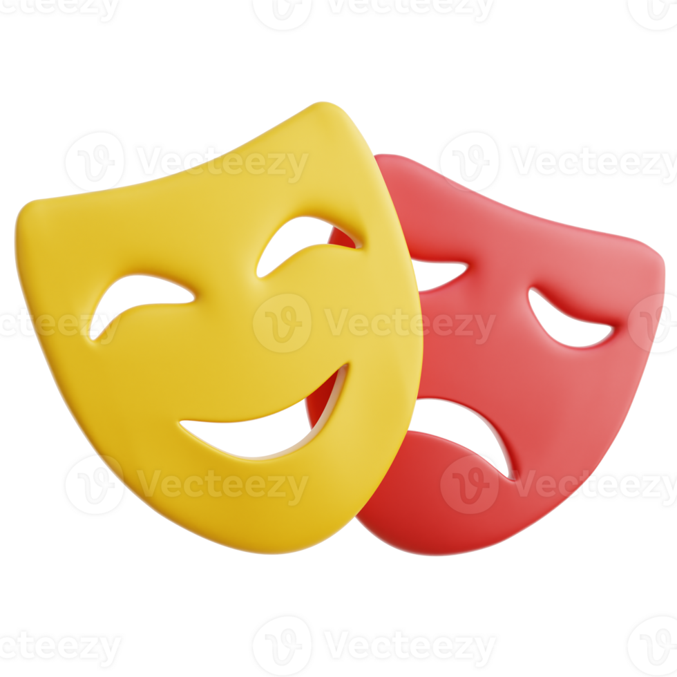 Theater Mask3d Illustration 51590355 PNG Theater Mask3d Illustration 51590355 PNG