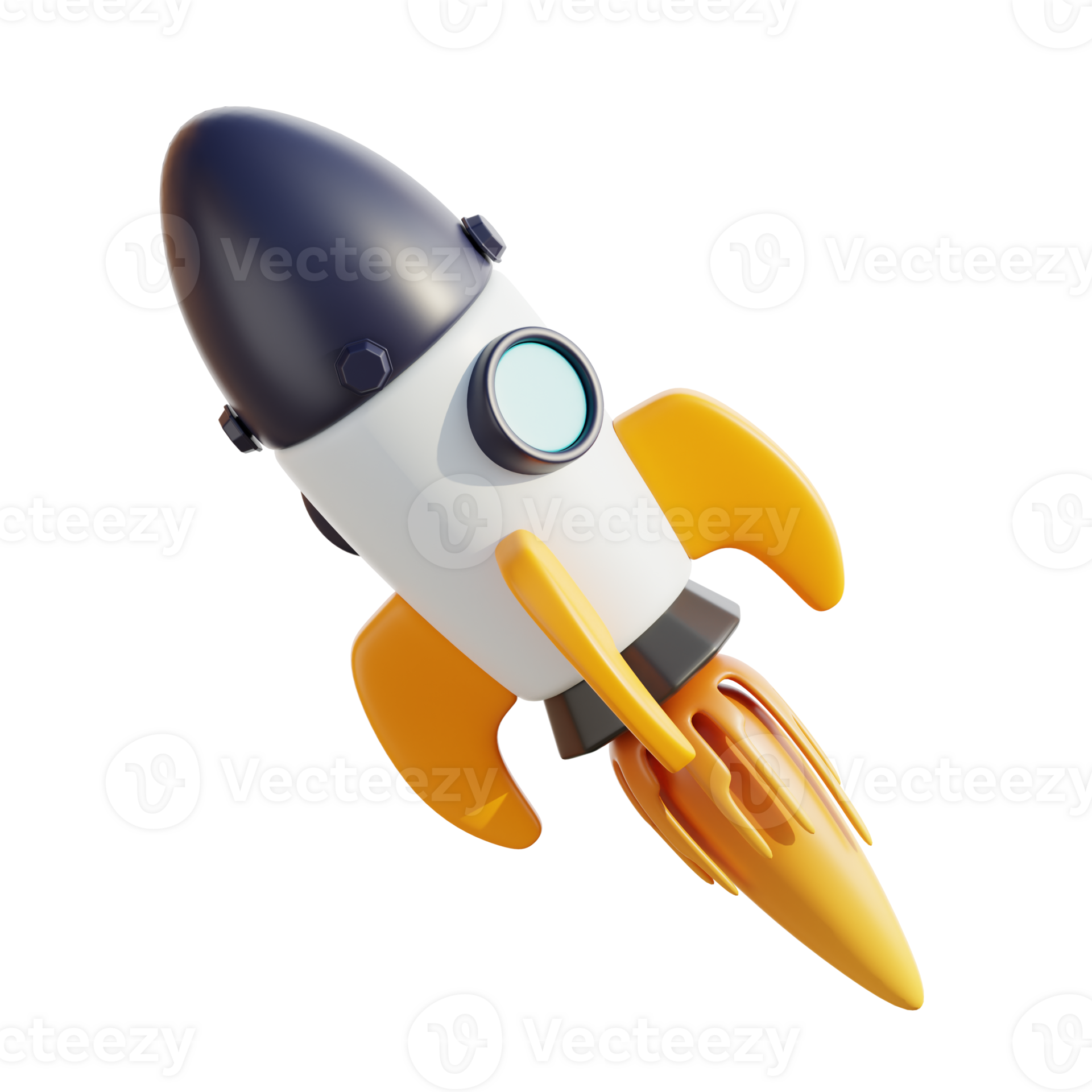 3d Space Rocket Launch Illustration 51597090 Png