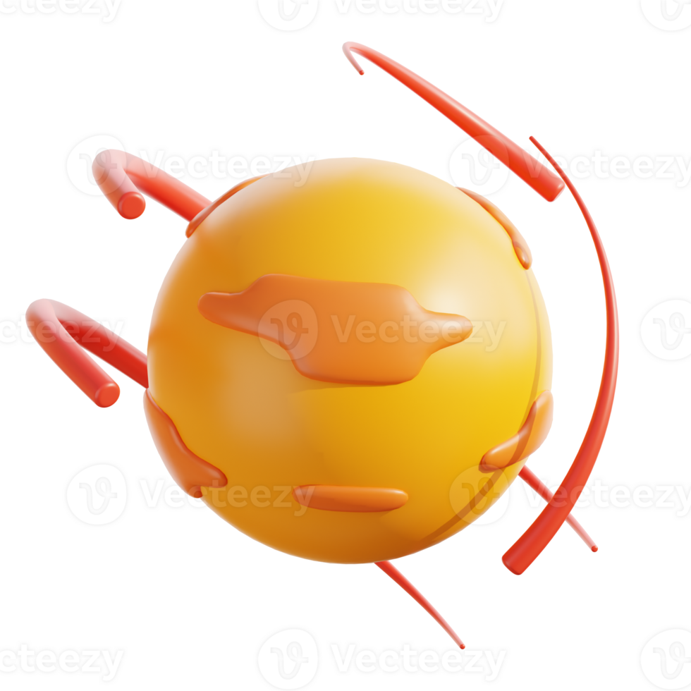 3d Venus Planet With Atmospheric Swirls 51597103 Png