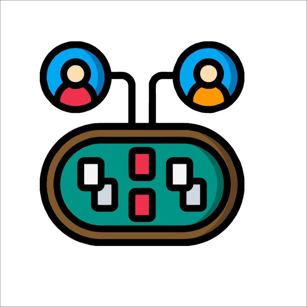 A game controller with two people on it 51638092 Vector Art at Vecteezy