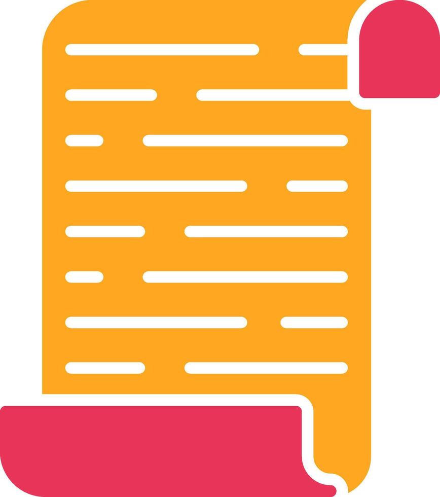 Script Glyph Two Color Icon 51659371 Vector Art at Vecteezy