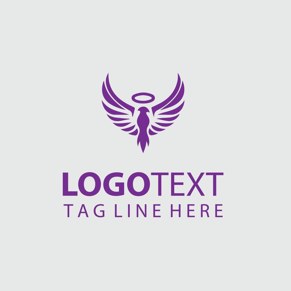 Purple angel logo design 51660908 Vector Art at Vecteezy