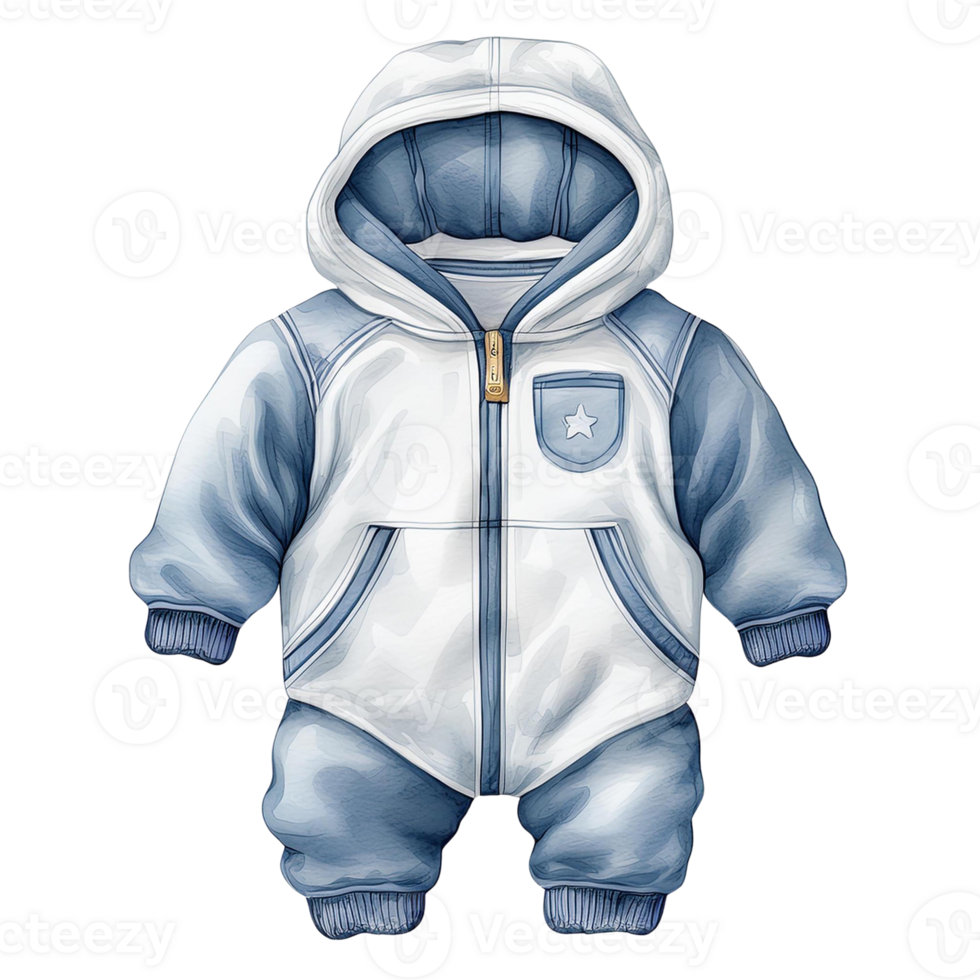 Baby blue hooded jumpsuit 51667857 PNG