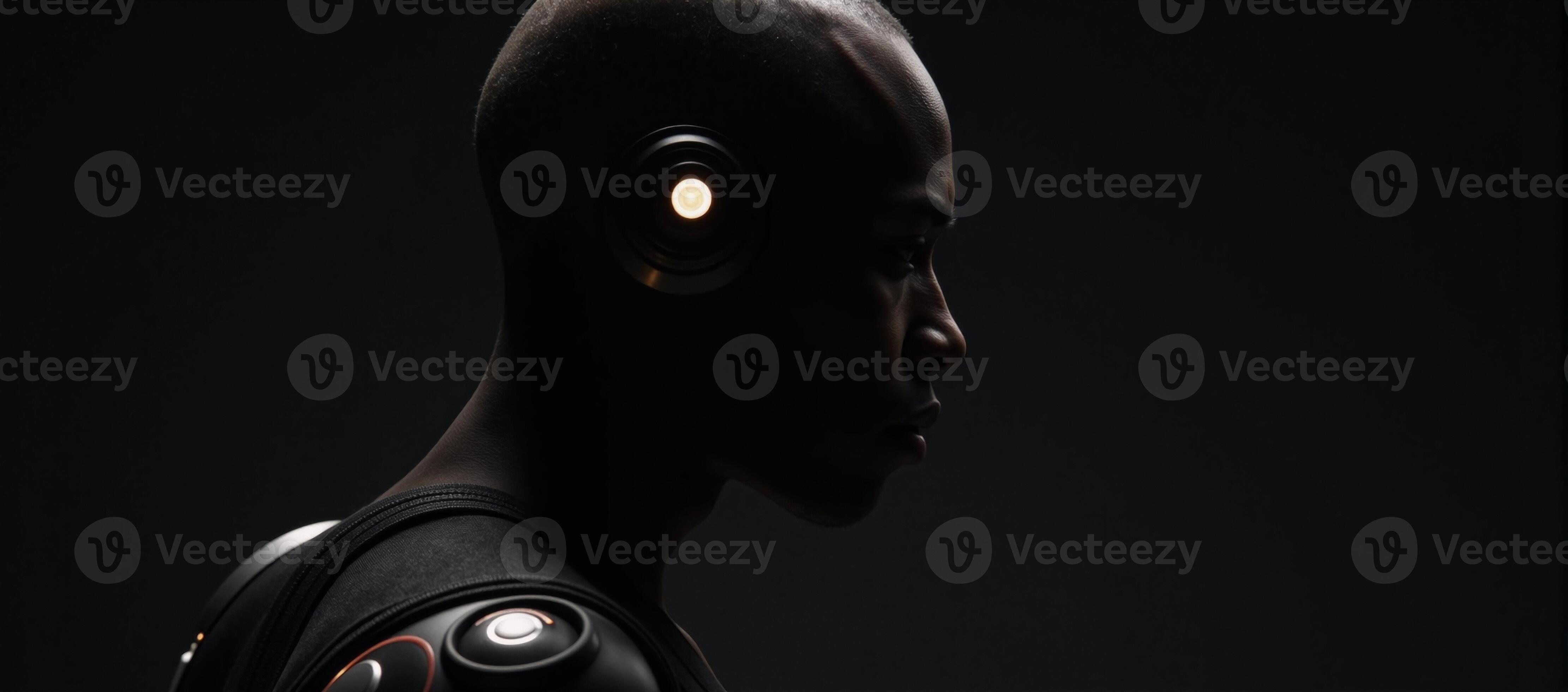 AfricanAmerican Cyborg Android Character Design Futuristic Robot ...