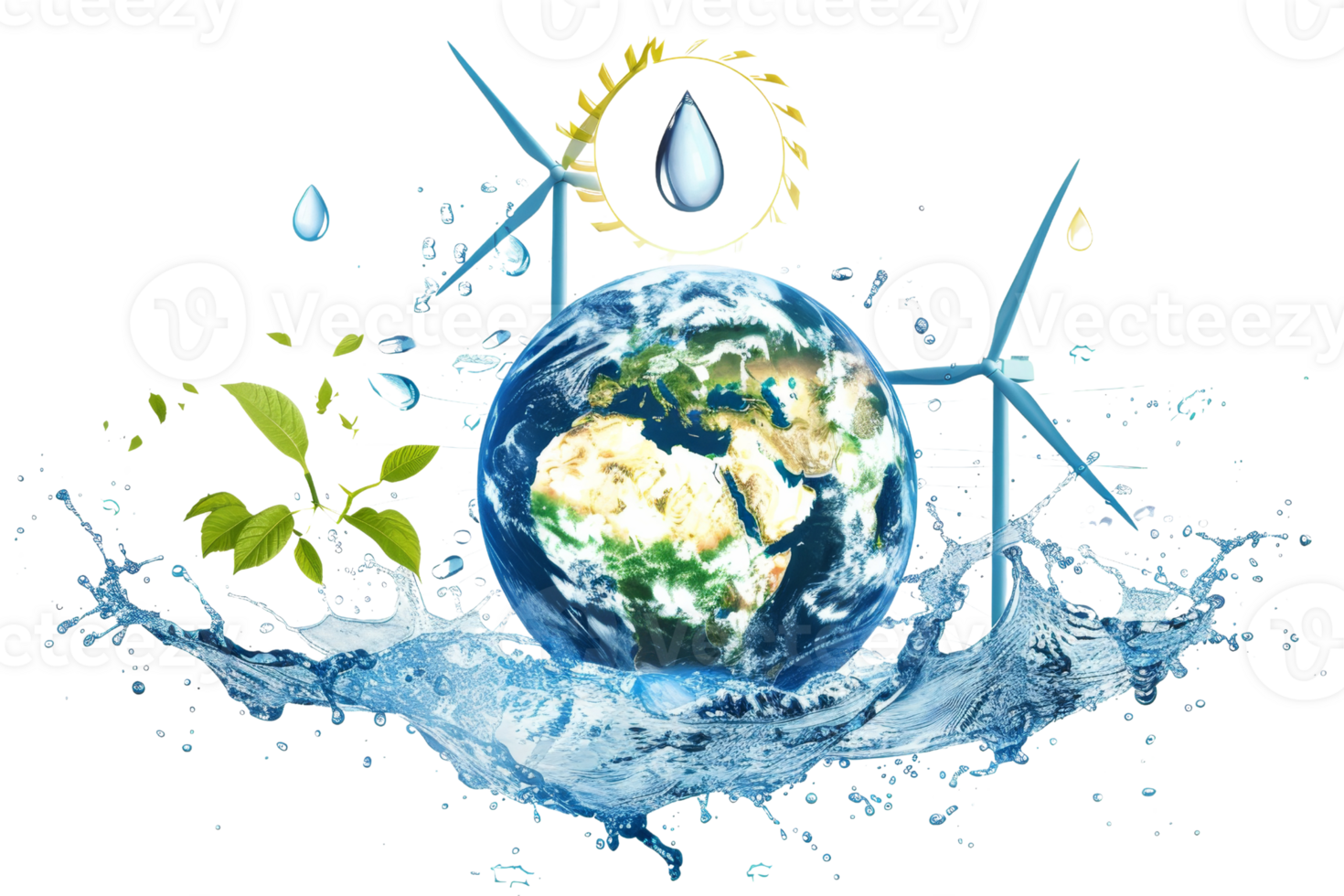 Green energy powers the world. Wind and solar energy are clean ... Green energy powers the world. Wind and solar energy are clean ...