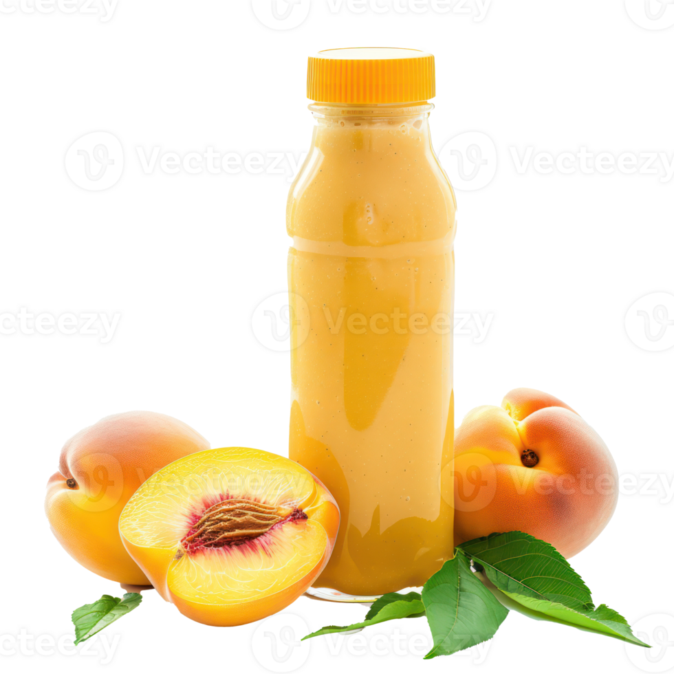 peach smoothies bottle isolated on transparency background 51689479 PNG