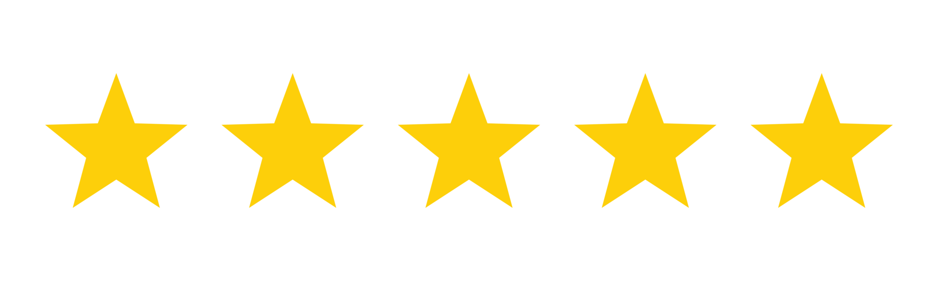 five stars icon on transparent background 51691096 PNG