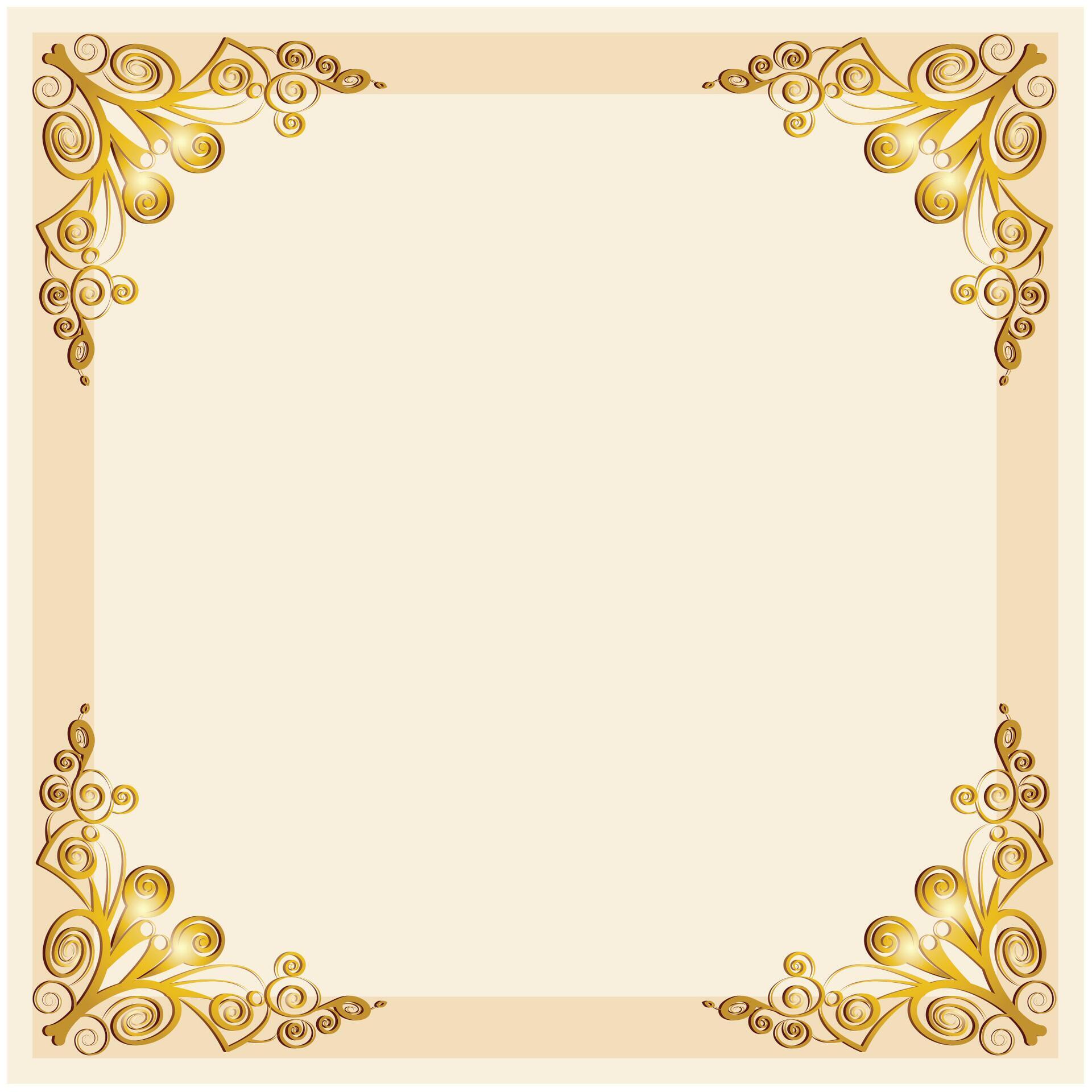 Ornamental golden element border frame ,A highly detailed, ornate ...