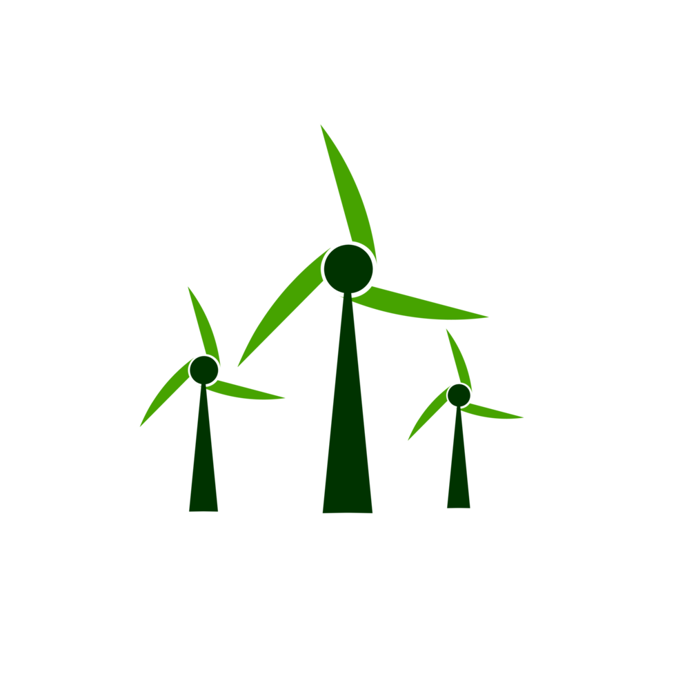 verde vento turbina ícone 51719526 PNG