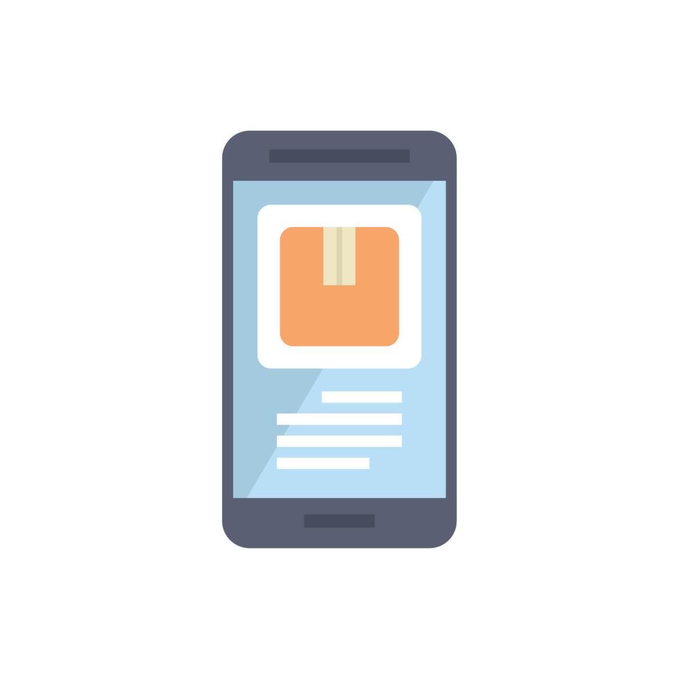 Smartphone showing parcel tracking app interface with cardboard box ... Smartphone showing parcel tracking app interface with cardboard box ...
