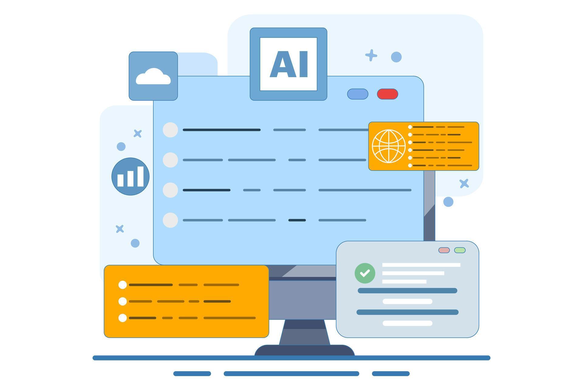 Programming and communication concept. Software and mobile app development. Cloud services and ...