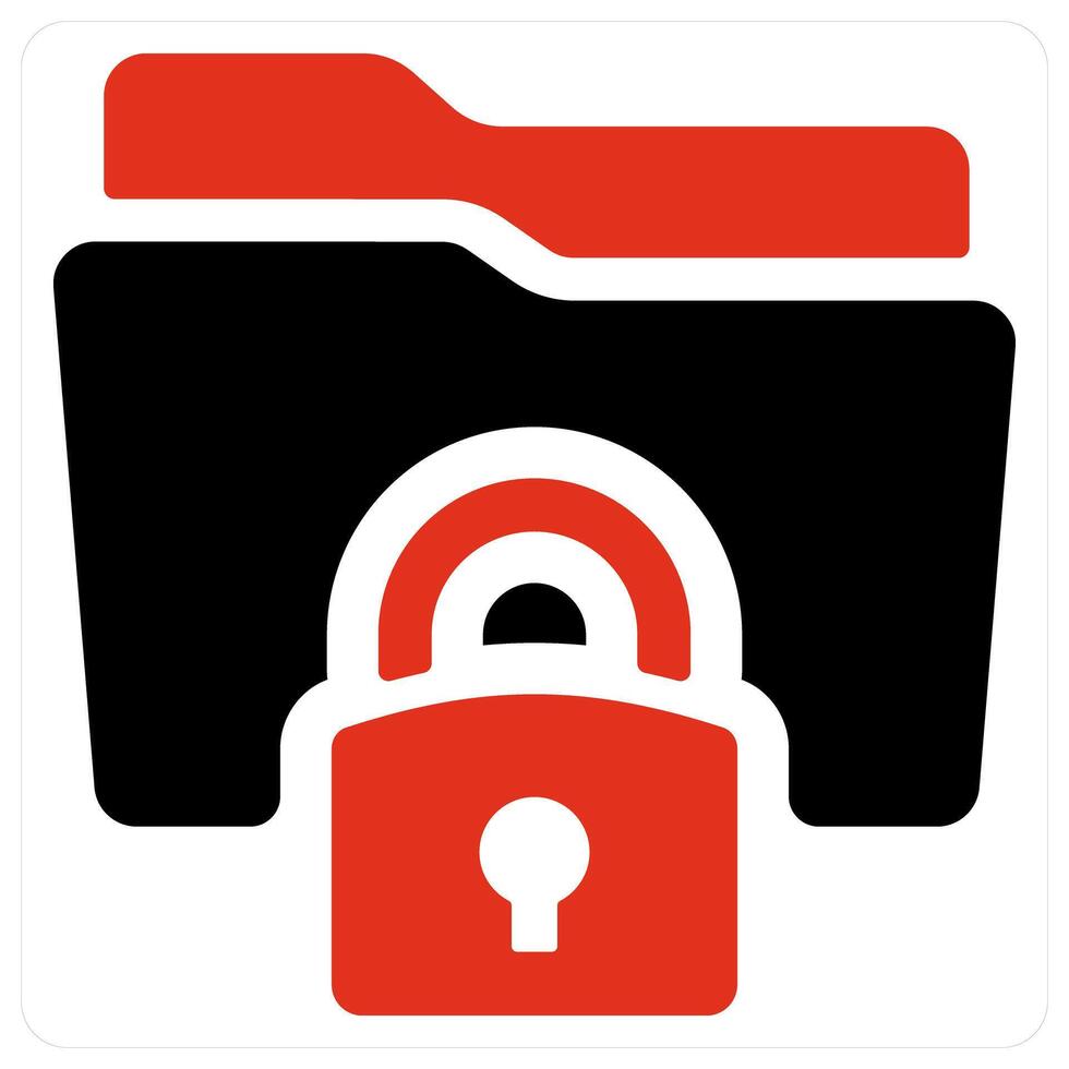 Secured Folder and Folder icon concept 51727613 Vector Art at Vecteezy