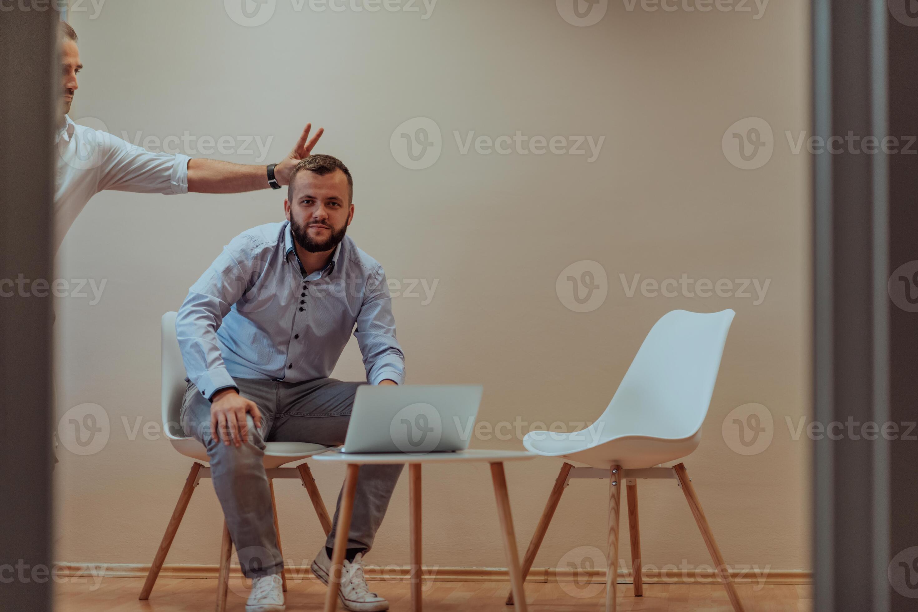 Programmers have fun on a break from work while working together to solve various programming ...