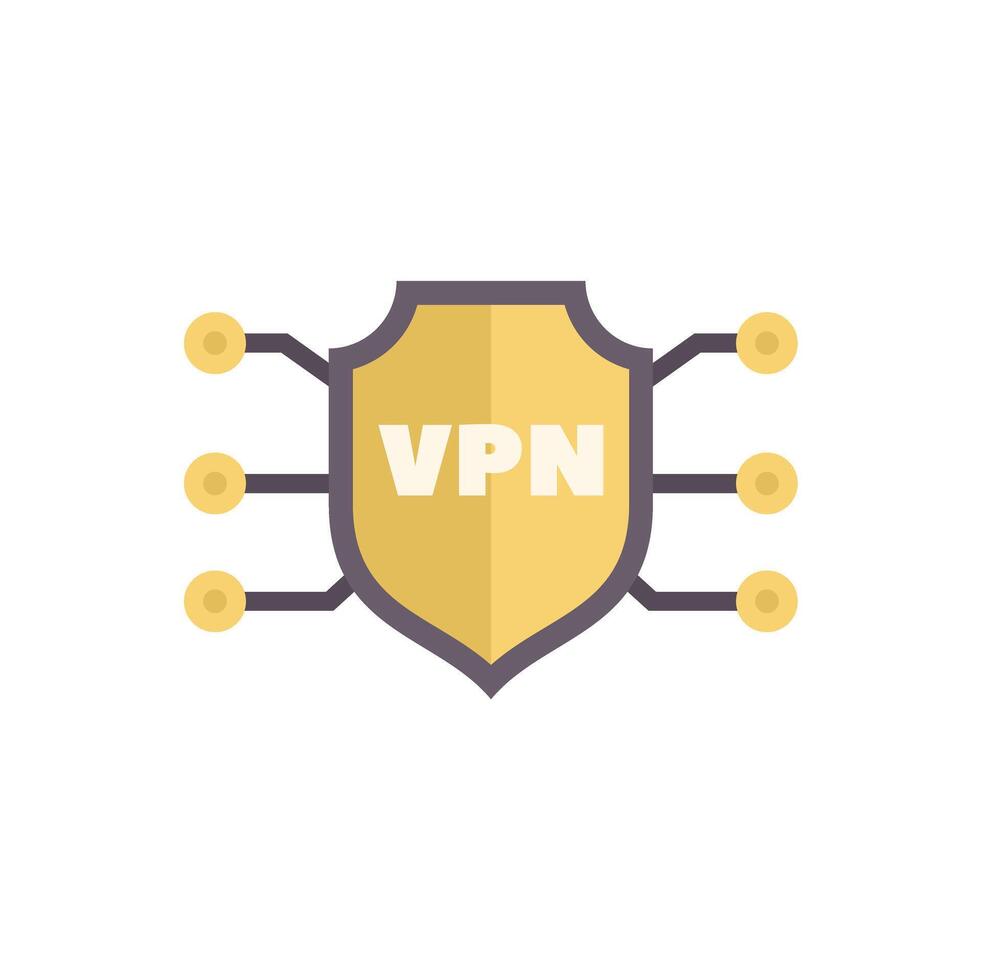 Secure Vpn Connection Showing Data Encryption Using Virtual Private